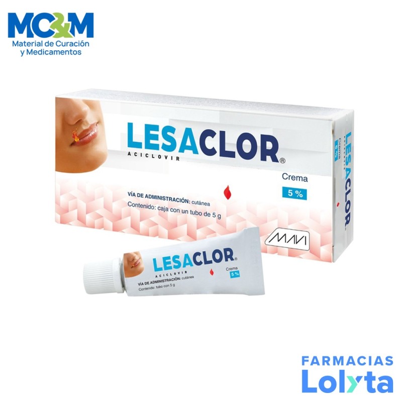 ACICLOVIR CREMA 5% C/5 G LESACLOR LAB MAVI | Website MC&M